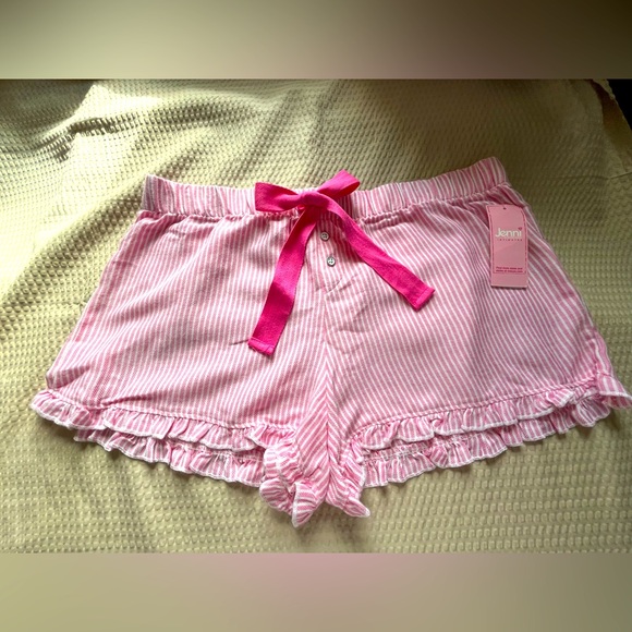 Jenni | Intimates & Sleepwear | Jenni Pink Striped Sleep Shorts With ...